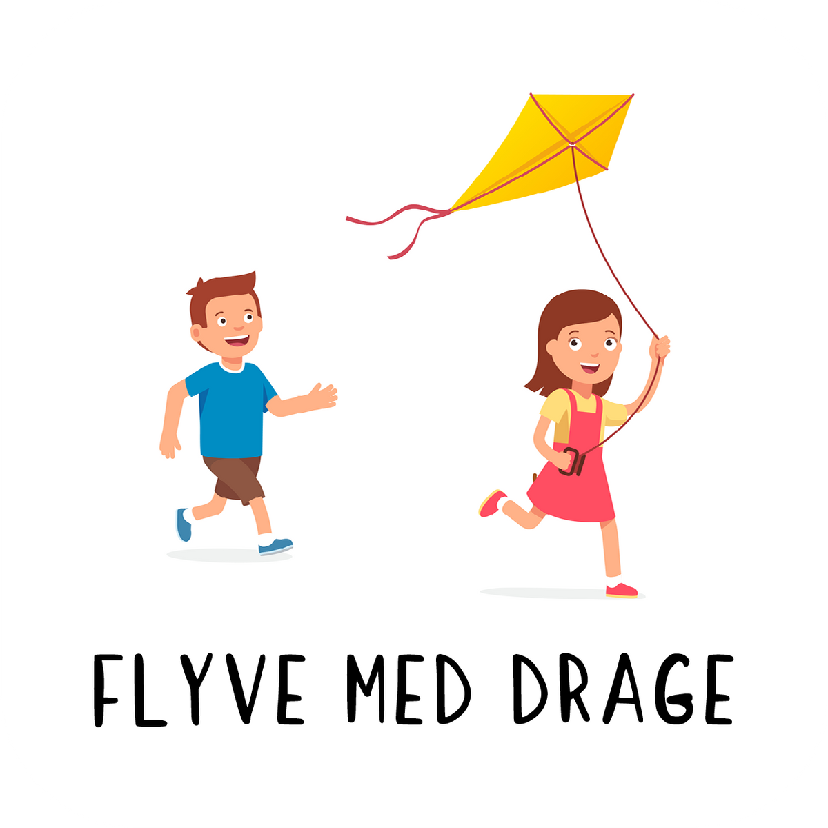 Piktogram - Flyve med drage – Forældrebutikken