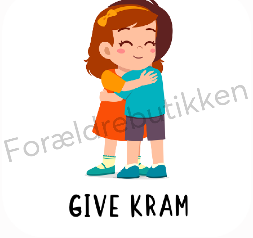 Piktogram - Give kram – Forældrebutikken