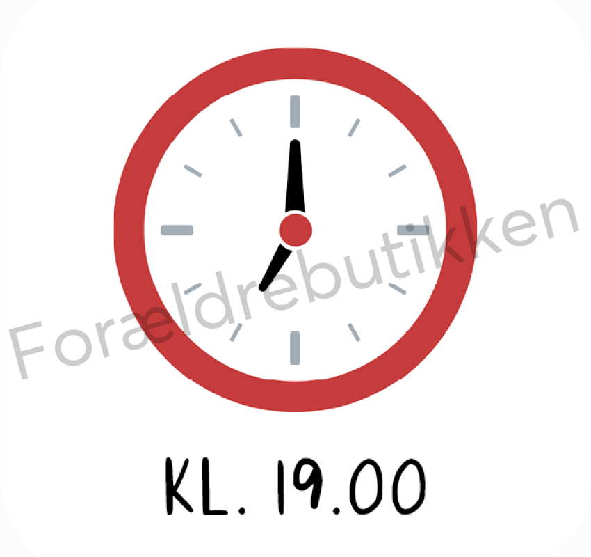 Piktogram - Kl. 19.00 – Forældrebutikken