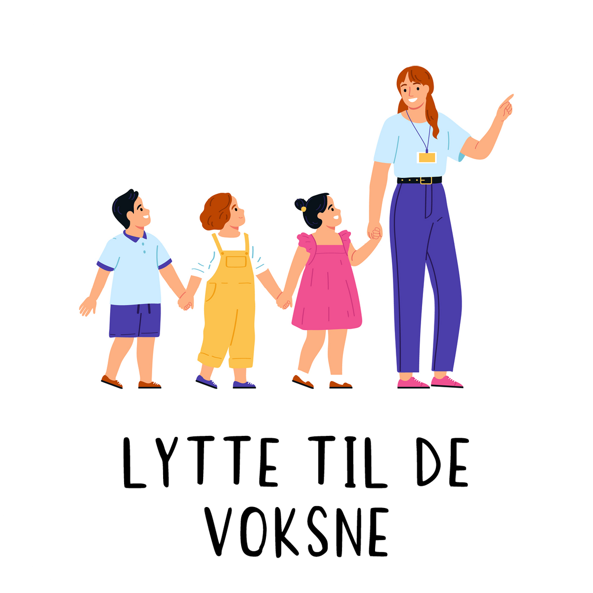 Piktogram - Lytte til de voksne – Forældrebutikken