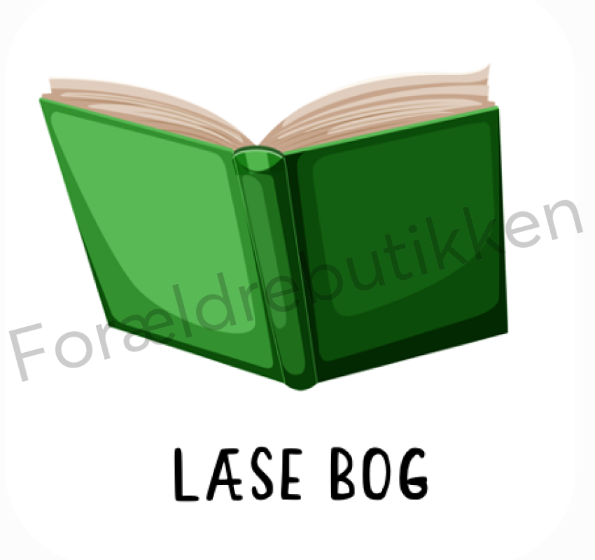 Piktogram brik - Læse bog – Forældrebutikken