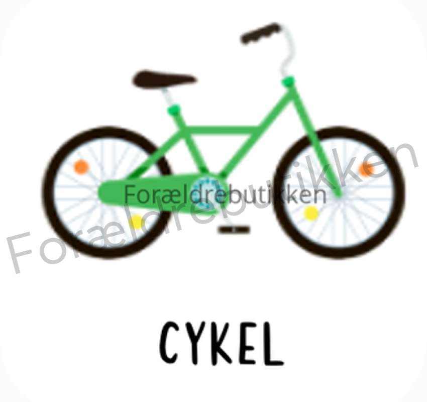 Piktogram - Cykel (Grøn) – Forældrebutikken