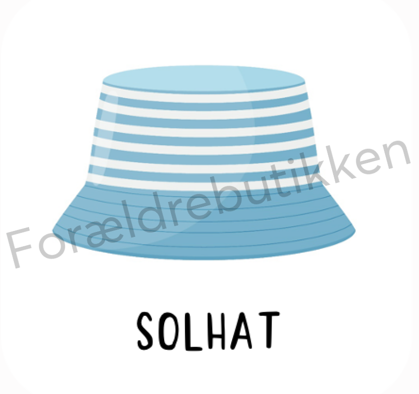 Piktogram - Solhat – Forældrebutikken