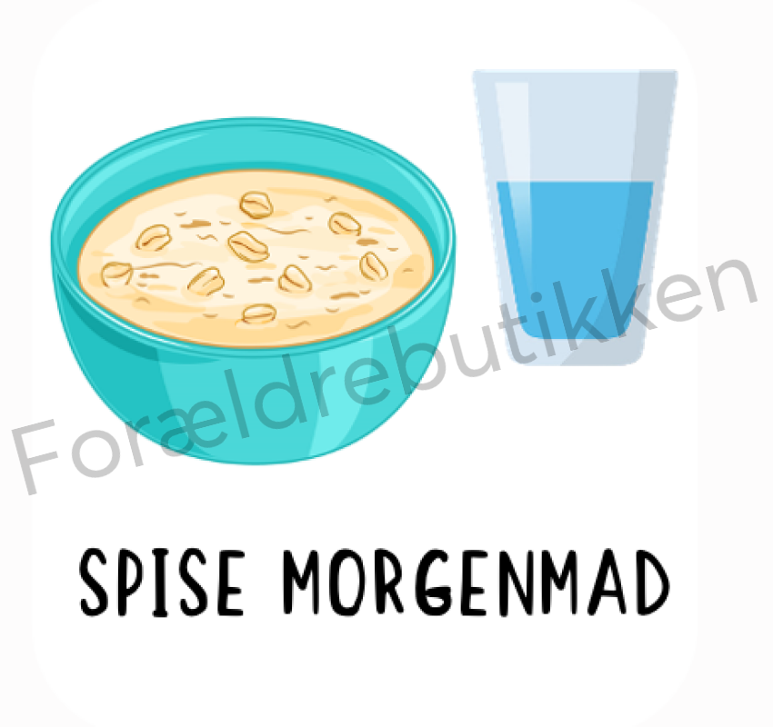 Piktogram - Spise morgenmad – Forældrebutikken